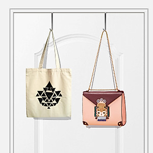 Vantasii 10 Pack Over The Door Metal Hook Hanger to Fit Interior Doors with Thickness from 1.65"