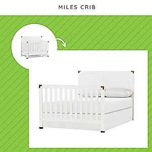 Full Size Conversion Kit Bed Rails for Baby Relax Collins, Colton, Edgemont, Hathaway & Miles Cribs - White