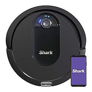 Shark AV993 IQ Robot Vacuum, Self Cleaning Brushroll, Advanced Navigation, Perfect for Pet Hair, Compatible with Alexa, Wi Fi , Black