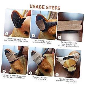 CIYODO 3 Sets Dog Ear Erector Puppy Ear Support Tool Puppy Supply Cane Rottweiler Puppy Ear Care Tool Dog Ear Standing Tool Pet Ear Support Dog Ear Stand up Support Pet Ear Tape Plastic
