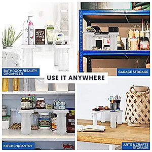 Savvy Shelf Adjustable Pantry & Can Storage Organizer - Storage Kitchen Cabinet Organizer - Pantry Organization & Storage Can Organizer for Pantry & Cupboard
