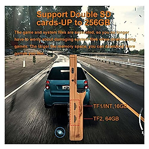 Retro Gaming Built-in 16G RK3326 Open Source 3.5-inch 640 * 480 Handheld Game Console Emulator (Color : Wood Grain 80G Bag)