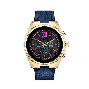 Michael Kors Men's or Women's Gen 6 44mm Touchscreen Smart Watch with Alexa Built-In, Fitness Tracker, Sleep Tracker, GPS, Music Control, Smartphone Notifications (Model: MKT5152V)
