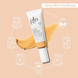 Glo Skin Beauty C-Shield Anti-Pollution Moisture Tint - Tinted Moisturizer With SPF 30 for Face, Broad Spectrum Protection & Vitamin C, 1.7 Oz (5W-Medium)
