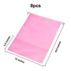 8PCS Travel Shoe Bags with Rope for Men and Women Large Shoes Pouch Organizers