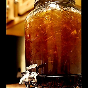 Stainless Steel Replacement Spigot for Beverage Dispenser with Screen Filter - Ice Tea, Kombucha, Lemonade - Also works with Ceramic Porcelain Crock and -type Water Filtration Systems