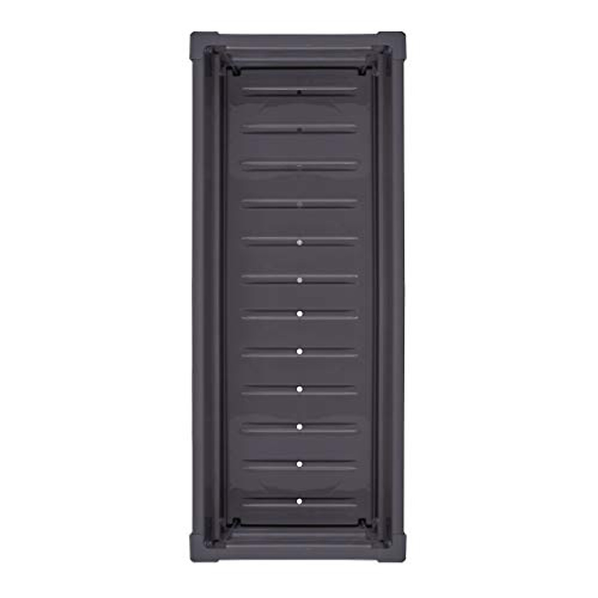 Nuvue Products 26021, 36" L x 15" W x 32" H, Polymer with Woodgrain Texture, Dark Gray Elevated Garden Box