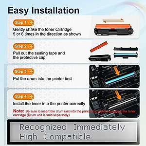 TESEN 17A CF217A Compatible Toner Cartridge Replacement for HP 17A CF217A for HP Pro M102w M102a MFP M130fw M130nw M130fn M130a Printer 2 Packs Black with CHIP