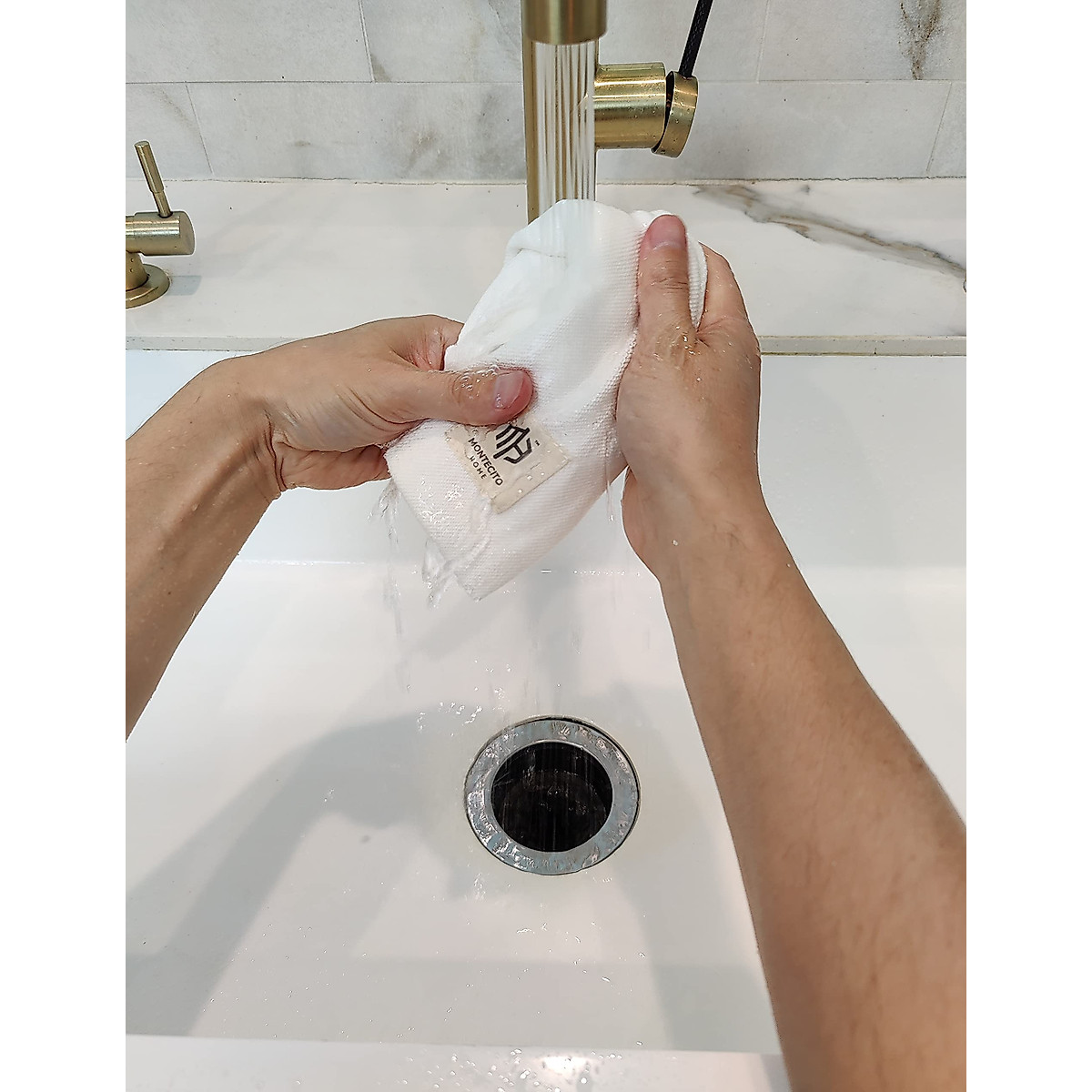 Organic Cotton Vegetable Crisper Bag - Variety Set of 3 - Simply Wet & Keep Your Veggies Fresher, Longer in Refrigerator!