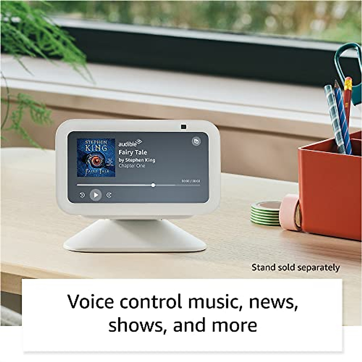 Echo Show 5 (3rd Gen) with Blink Mini | Glacier White