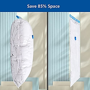 10 Pack Vacuum Storage Bags, Space Saver Sealer Bags with Travel Electric Pump, Vaccumeseal Space Storage Bags for Clothes, Clothing, Comforters and Blankets,90x130cm