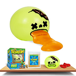 BB SCIENCE Slime ups 3.2In Round Expression Stress Ball, Novelty Stress Relief Squeeze Toys, Tricky Play Fidget Toys, Vent Decompression Slime Ball Stress Relief Toys Tricky Game (Brian BRAAAINS)