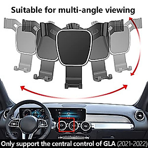 musttrue LUNQIN Car Phone Holder for 2021-2023 Mercedes Benz GLA Class Auto Accessories Navigation Bracket Interior Decoration Mobile Cell Phone Mount