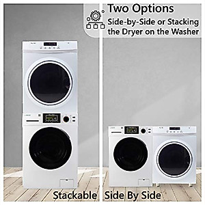 Equator 110V Laundry Centre 1.9 cf 1400RPM Washer+Vented 3.5cf Sensor/Refresh Dry