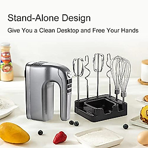 Electric Hand Mixer, Upgraded 9-Speed 400W Kitchen Handheld Mixer with Digital Screen, Hand Mixer with 6 Stainless Steel Accessories, Slow Start Electric Mixer with Turbo for Whipping Mixing Cookies, Brownies, Cakes, Dough Batters