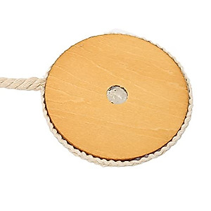 2PCS Magnetic Curtain Tieback Wooden Window Treatment Holdbacks Magnetic Curtain Holdback Decorative Curtain Tie Backs for Curtains Modern Rope Tiebacks for Drapes