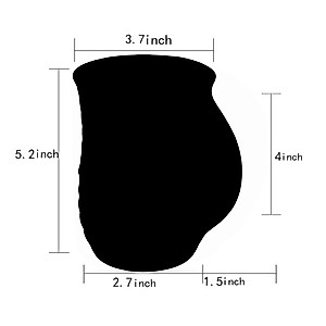 Oojdzoo Hand Warmer Coffee Mug Handmade Pottery (UPGRADED) - 16 Ounce Large Hand Warming Mugs Ceramic Gift for Christmas with Contoured Pocket, Keep Your Fingers Warmth, Right Handed