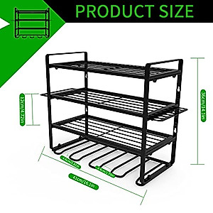 Jubilin Power Tool Organizer Wall Mount, Heavy Duty Cordless Power Tools Holder, Garage Tool Organizer and Storage, Practical Power Tool Storage Rack, Perfect for Father's Day - 4 Layers, Black