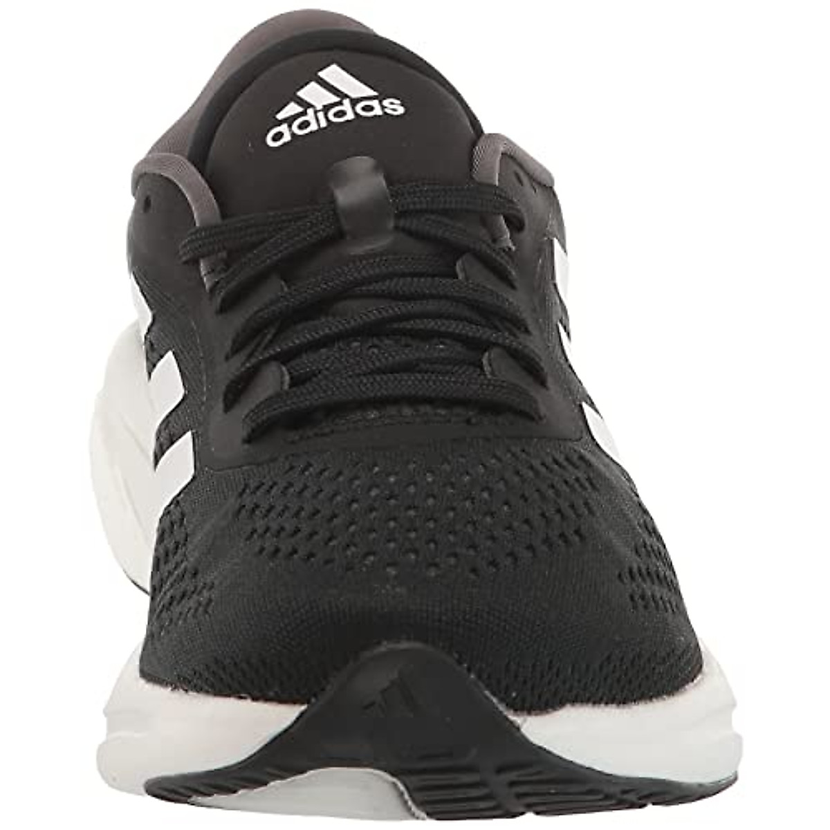 adidas Men's Supernova 2 Running Shoe, Black/White/Grey, 10