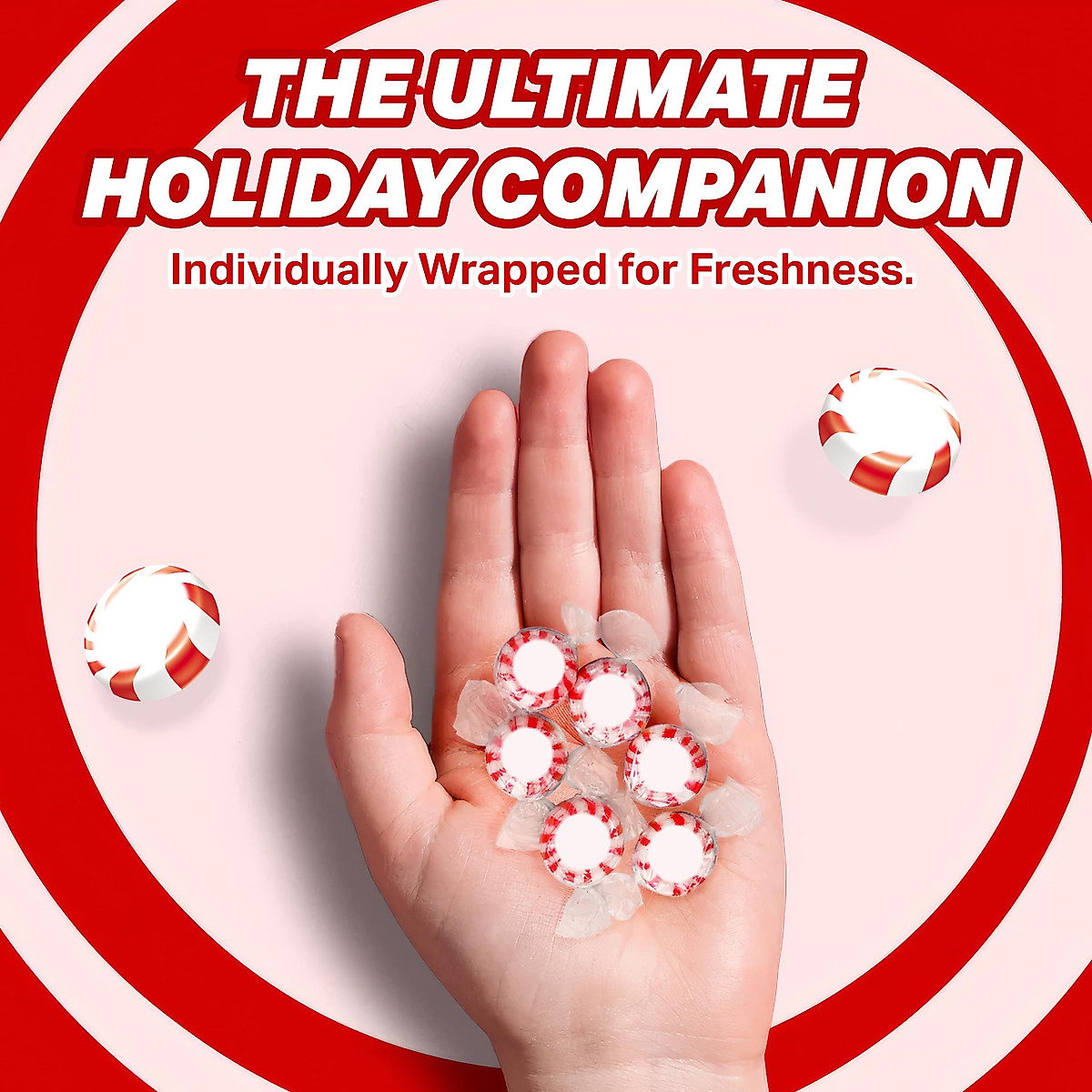 Starlight Peppermint Bulk Candy - 5 Pounds Approx 400 Pieces - Bulk Candy Individually Wrapped - Hard Candy - Mints Bulk - Christmas Candy, Peppermint Candy - Ideal Christmas Peppermint - Candy - Holiday Mints - Christmas Candy Bulk