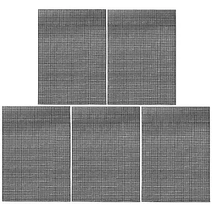 GOETOR Flower Pot Hole Mesh Pads 5 PCS Rigid Plastic Mesh Screen 20x30cm Bonsai Bottom Grid Mat Polyethylene Garden's Drainage Mesh Hole Screens