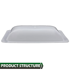GRAND ORANGE Skylight Cover White 14" X 22" Compatible with RV Camper Food Truck Camper Skylight Food Truck Skylight
