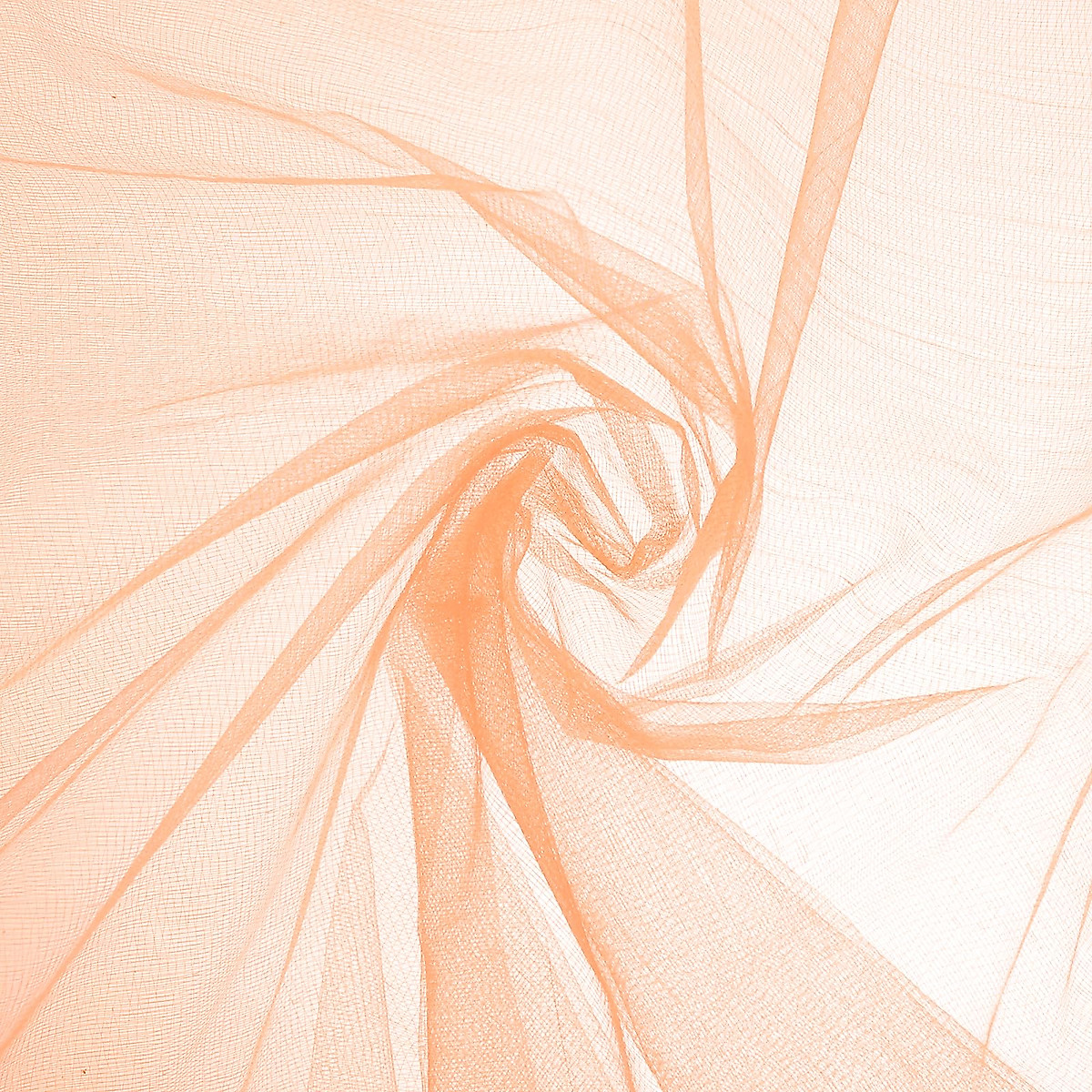 uxcell 19" by 10.9 Yard Tulle Fabric Backdrop Curtains for DIY Tutu Skirt Shower Decor Wedding Crafts Birthday Party Supplies, Orange