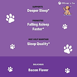 Dog Sleep Aid | Sleep Aid for Dogs | Promotes Healthy, Restful Sleep in Dogs | Melatonin for Dogs | | Dog Calming | Calming for Dogs | Dog Melatonin | Dog Anxiety Relief | 1 fl oz: Bacon Flavor