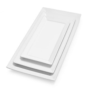 Sur La Table Porcelain Platters, Set of 3, White