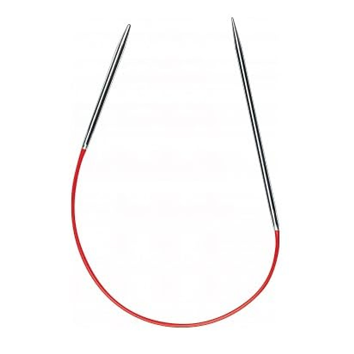 Addi AD7107025-02.00 Circular Knitting Needle, 25cm x 2.0mm, Silver