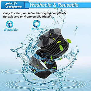 2 Replacement Foam & Filter Compatible for Style 9, 10 & 12,Replace Part # 2031085ES, 203108532065,2031183,32064 & 32065
