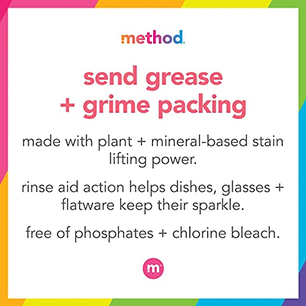 Method Dishwasher Detergent Packs, Lemon Mint, 30 count