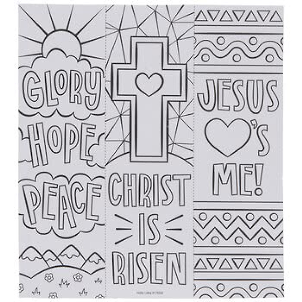 Easter Craft Bookmarks - ''He is Risen'' Theme - Makes 24