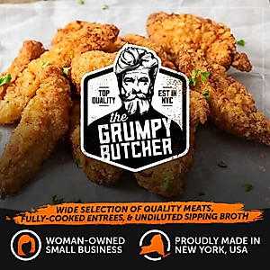 Grumpy Butcher Breaded Chicken Breast Tenderloins (Pack of 2, each 5 lb) | Fully Cooked Natural Chicken Tenders | Frozen Chicken Breasts Nuggets | Premium Poultry Breed w/ No Antibiotics & Hormones