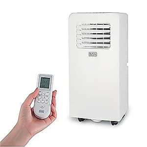 BLACK+DECKER 8,000 BTU Portable Air Conditioner with Remote Control, White