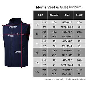 Rodeel Men's Lightweight Golf Vest Windproof Sleeveless Cycling Jacket for Hiking Running