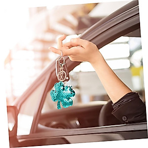PRETYZOOM 6pcs Couples Keychain Traffic Signs Toys Car Key Pendant Keychain Ornament Key Ring Sparkling Charm Keyring Wallet Keychain Kids Decor Key Fob Keychain Pendant Decorations Bags