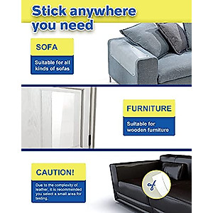 10 PCS Cat Scratch Furniture Protector for Leather, Cat Furniture Protector, Furniture Protectors from Cats, Cat Scratching Deterrent, Couch Guards for Cats, Strong Adhesion, No Residue
