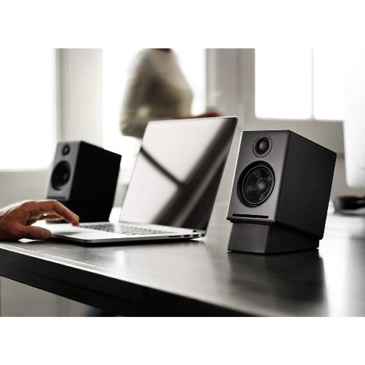 Audioengine A2 Plus Wireless Bluetooth Desktop Speakers - 60W Computer Speakers for Music and Gaming