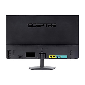 Sceptre 24" Frameless Ultra Thin 1080P LED Monitor Up to 75Hz HDMI VGA Speakers, Freesync Compatible Machine Black 2020 (E248W-1920RS)