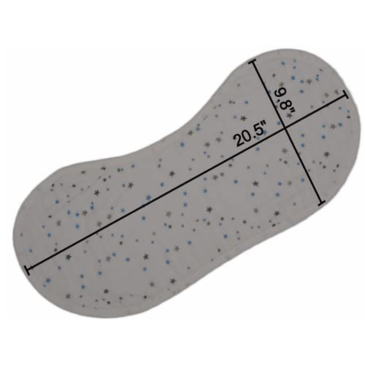 JAXMAN COLLECTION Muslin Burp Cloth for Boys & Girls, 70% Bamboo / 30% Cotton Washcloth, Face Towel, Burp Cloth, Unisex (Hot Air Balloon/Stars)