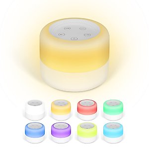 White Noise Machine with Baby Night Light for Sleeping,24 Soothing Sleep Sounds for Nursery,8 color & timer,Sound Machine Newborn Necessities,Sleep Therapy for Adults