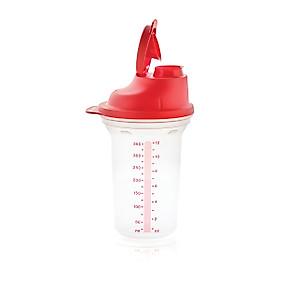 Tupperware All-In-One Prep Shaker Bottle with Measurements and Airtight and Leak-Proof Lid - Dishwasher Safe & BPA Free