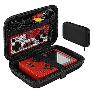 Linkidea Handheld Game Console Carrying Case, Protective Travel Retro Mini Game Player Box for Charging Cable, Earpods, Batteries and Accessories