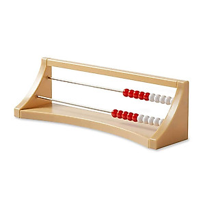 hand2mind 20 Bead Plastic Rekenrek, Abacus for Kids Math, Math Manipulatives Kindergarten, Counting Rack for Kids, Counters for Kids Math, Educational Toys for Elementary Kids (Set of 1)