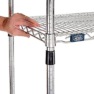 Nexel Chrome Wire Shelving, 60" W X 18" D x 54" H