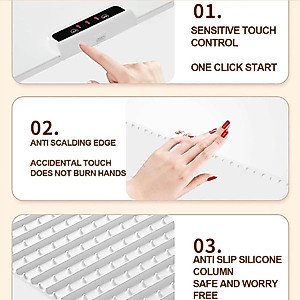 Flora Food Warmer, Fllora Adjustable Food Warmer, Flora Food Warmer Mat, Silicone Electric Warming Trays, Fast Heating Food Electric Warming Tray Adjustable Temperature Nano Coating (1pcs)