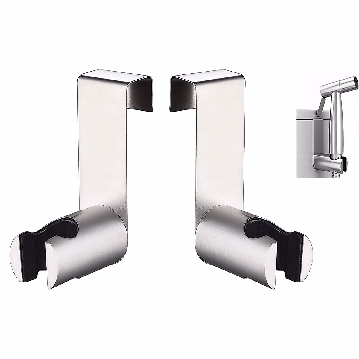 Handheld Bidet Sprayer for Toilet Portable Pet Shower Toilet Water Sprayer Seat Bidet Attachment Bathroom Stainless Steel Spray for Personal Hygiene (Hook)