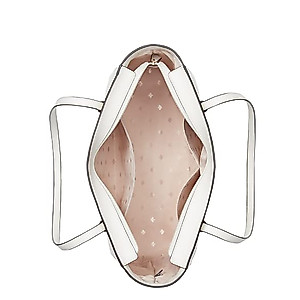 Kate Spade New York Schuyler Medium Leather Tote Shoulder Bag in Parchment