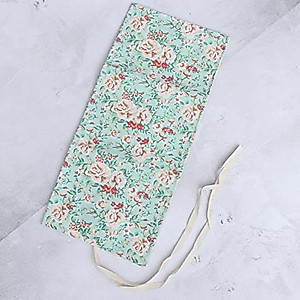 NUOBESTY Roll Up Pen Pouch Pencil Roll Wrap Colored Pencil case Pencil Holder case Roll- Up Pencil Bag 36 Slots Canvas Pencil Bag Roll